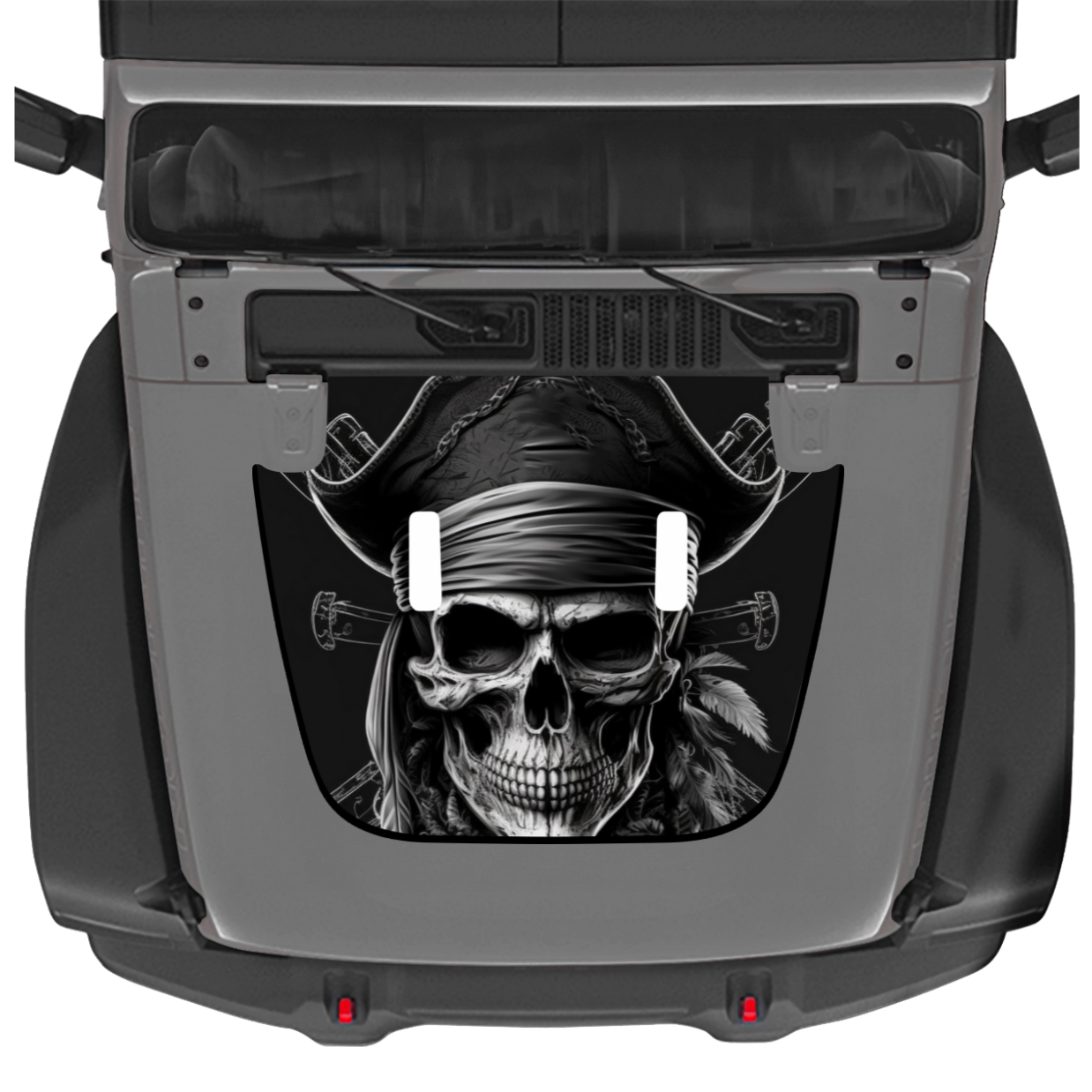 Ghost Pirate Full-Color Jeep Hood Graphic – Rebel Decal
