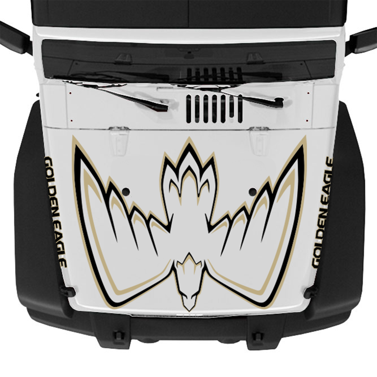 Eagle Decals Graphics Jeep Wrangler JL Eagle Flag Hood Decal Custom