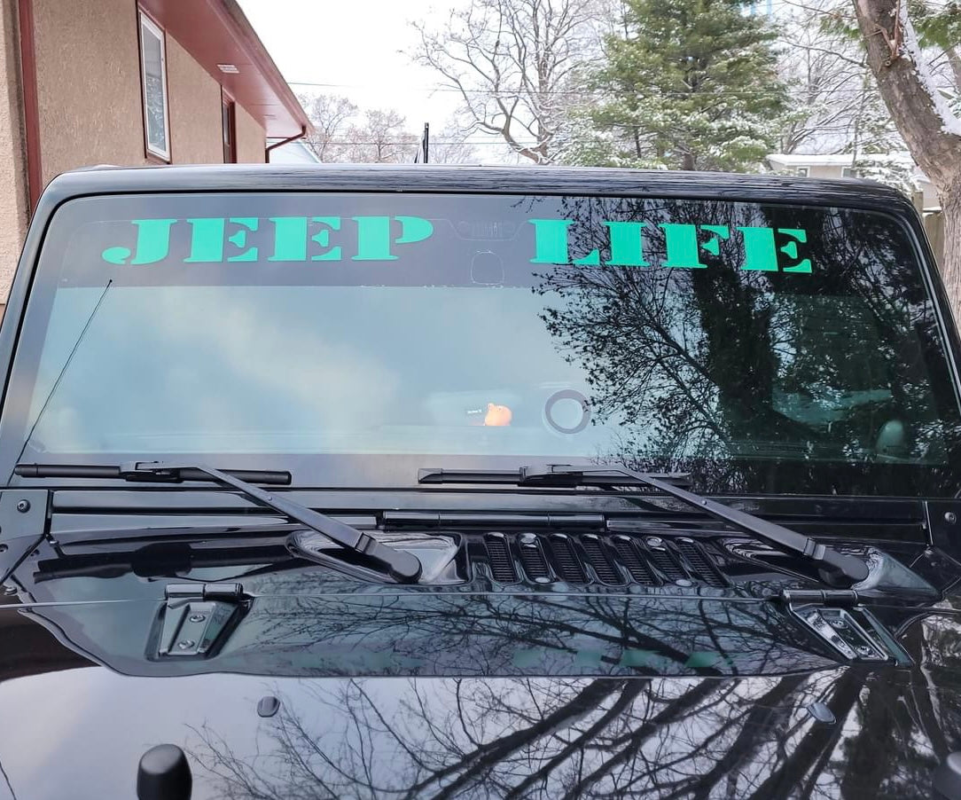 NEW! Custom Windshield Banner (Design your own decal) – Rebel Decal