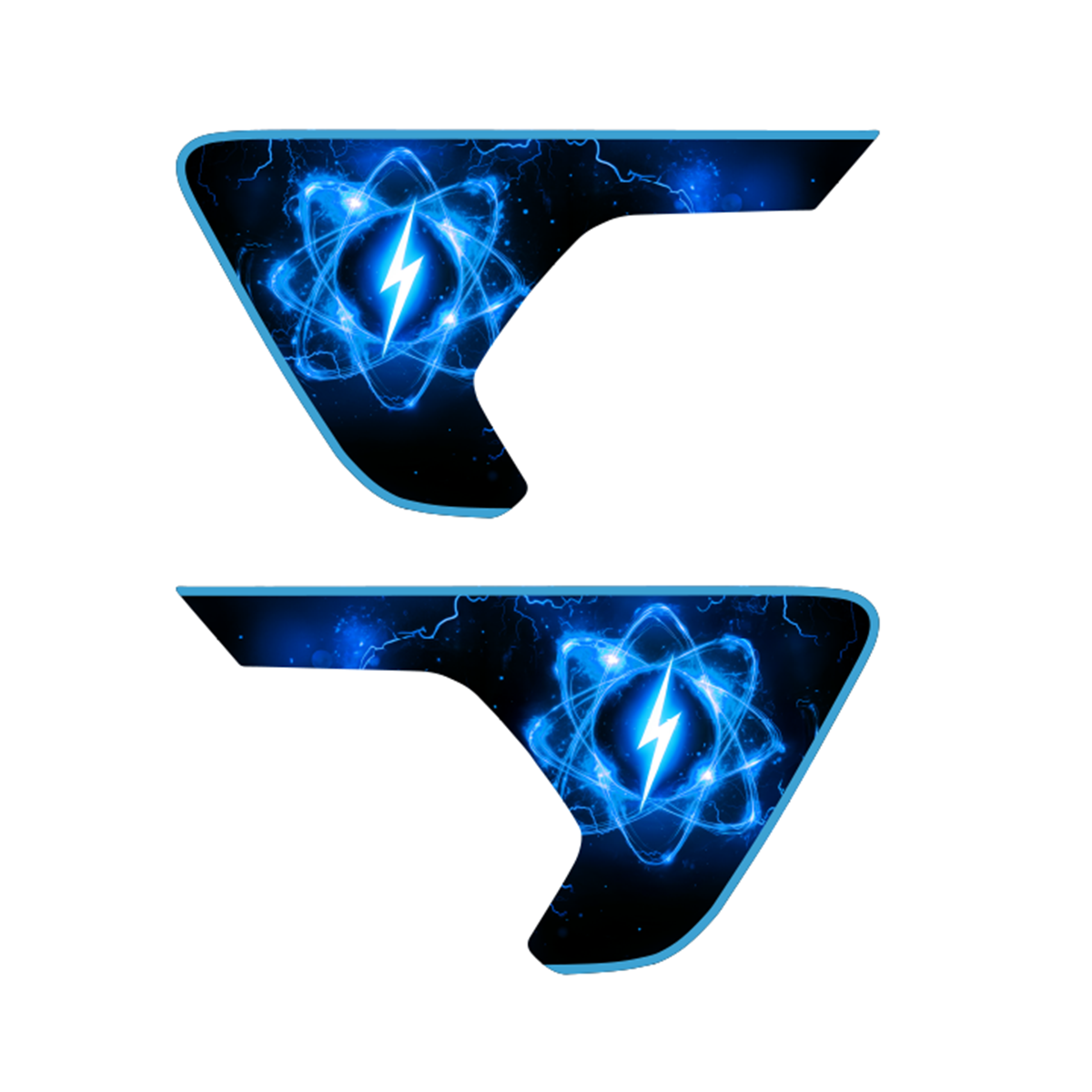 Blue Electric Atom Vent Decals – Rebel Decal
