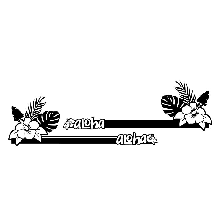 Aloha! Beach themed Side Graphics – Rebel Decal