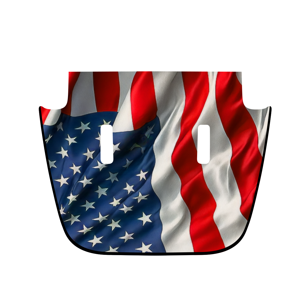 Full color American Flag Hood Graphic – Rebel Decal