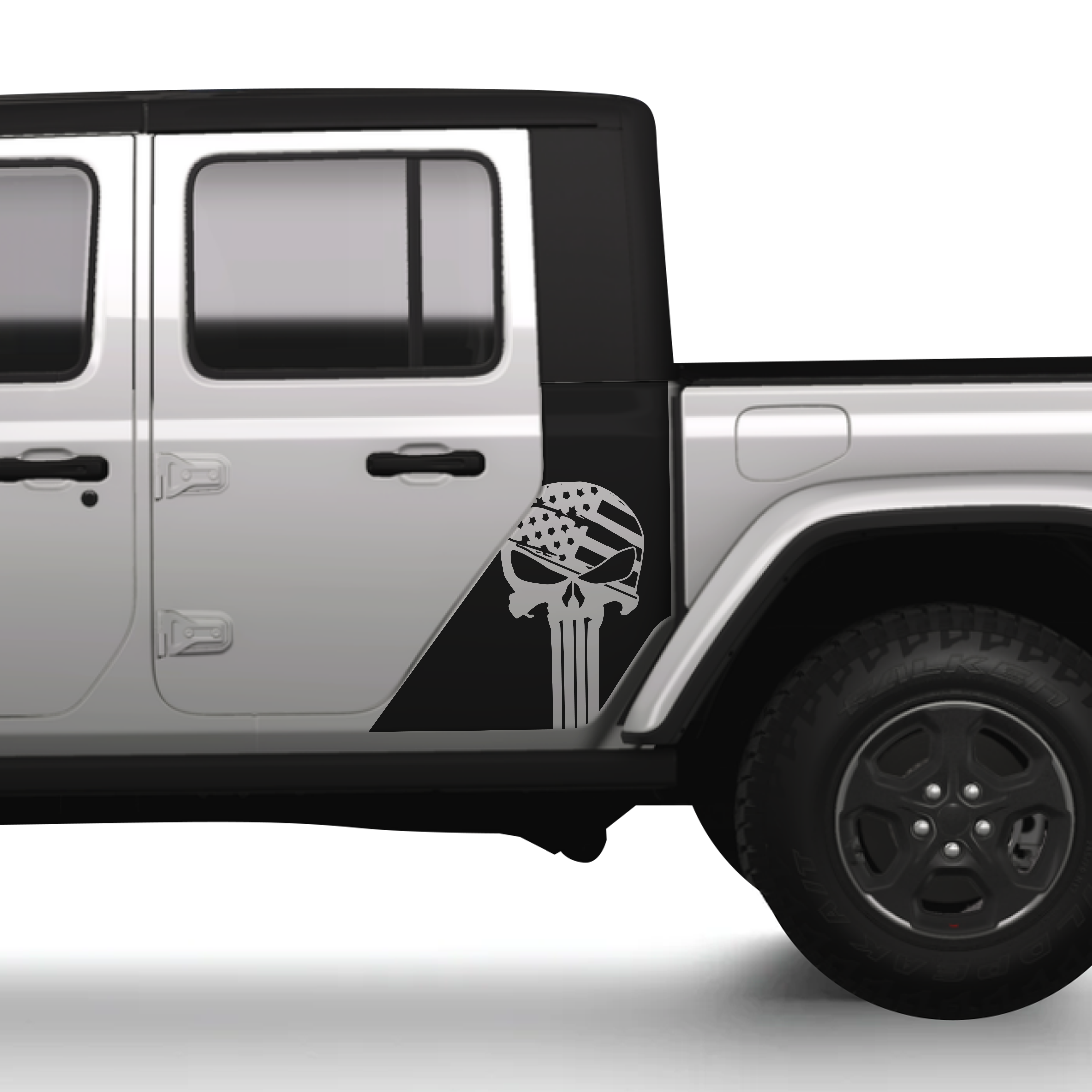 Gladiator American Punisher Side Graphics – Rebel Decal