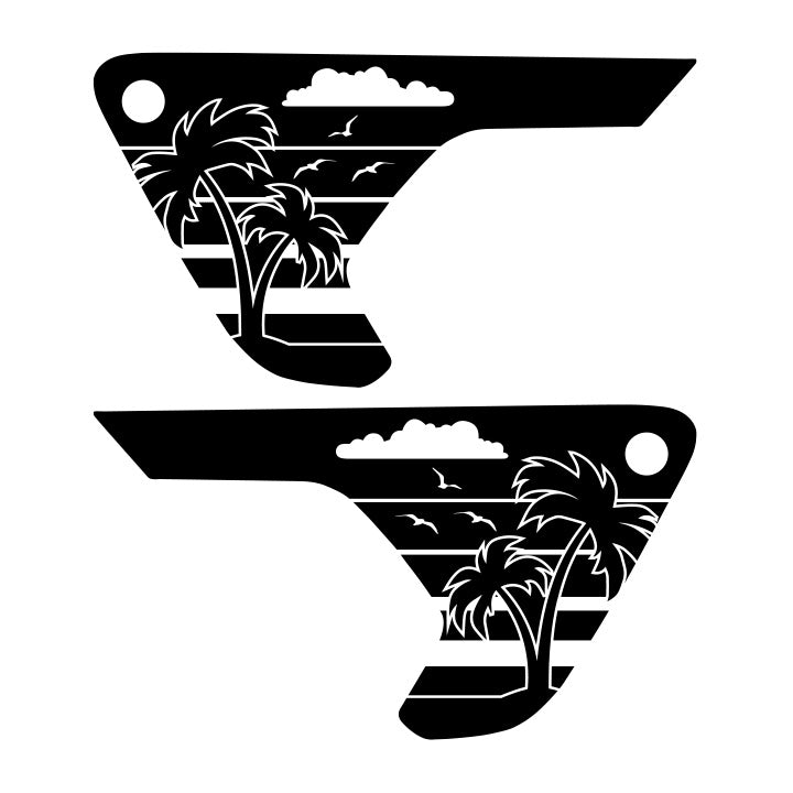 Palm Trees Vent Decals – Rebel Decal