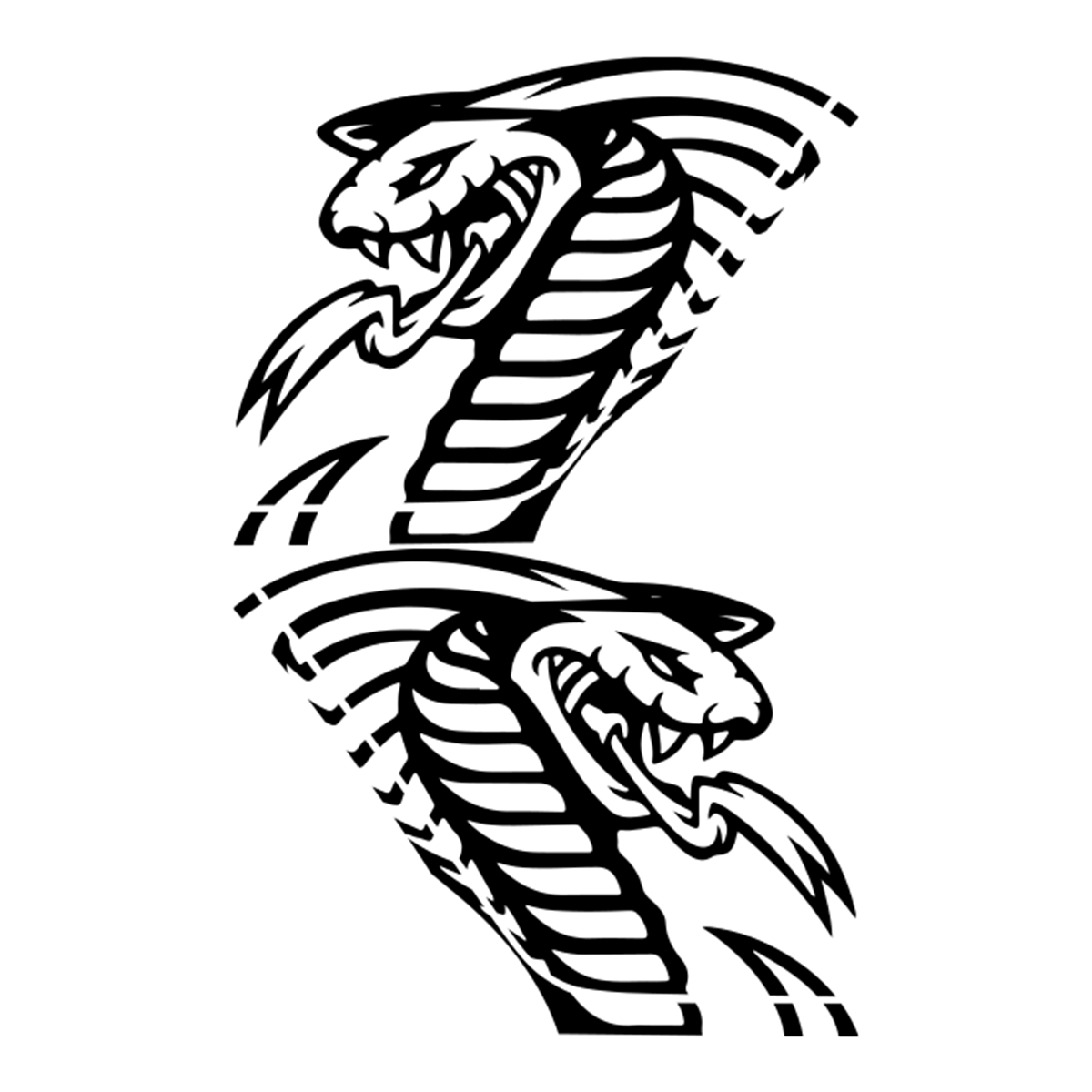 Cobra Head Side Graphics – Rebel Decal