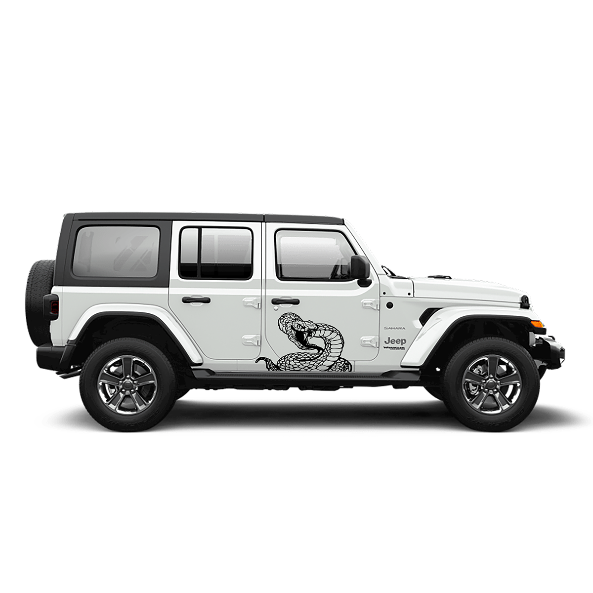 Coiled Snake Side Graphics – Rebel Decal