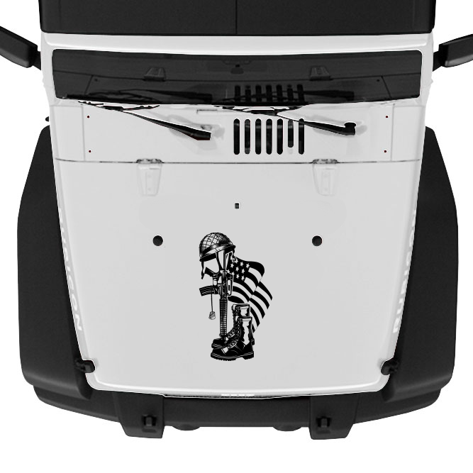 Fallen Soldier Tribute Hood Graphic – Rebel Decal