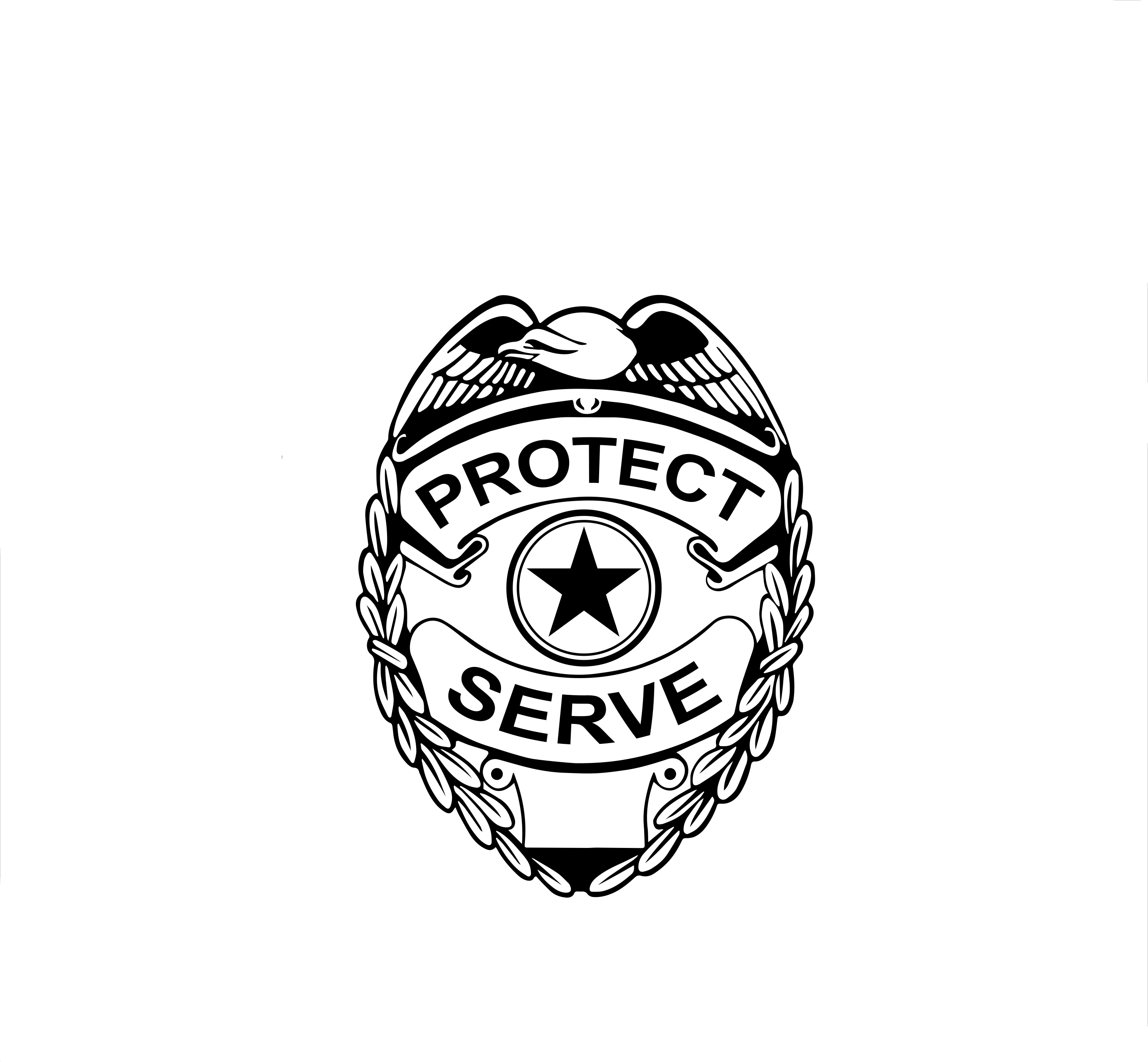 Police Badge Hood Graphic – Rebel Decal