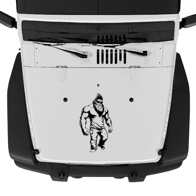 Muscular Sasquatch Hood Graphic – Rebel Decal