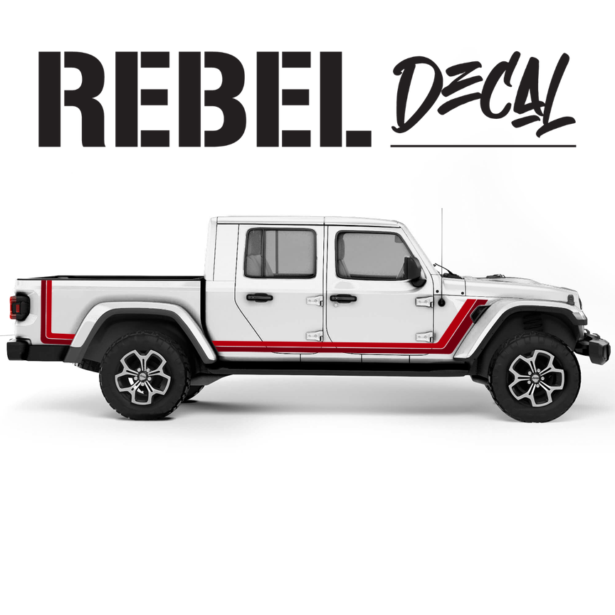 Retro Gladiator Scrambler stripe kit – Rebel Decal