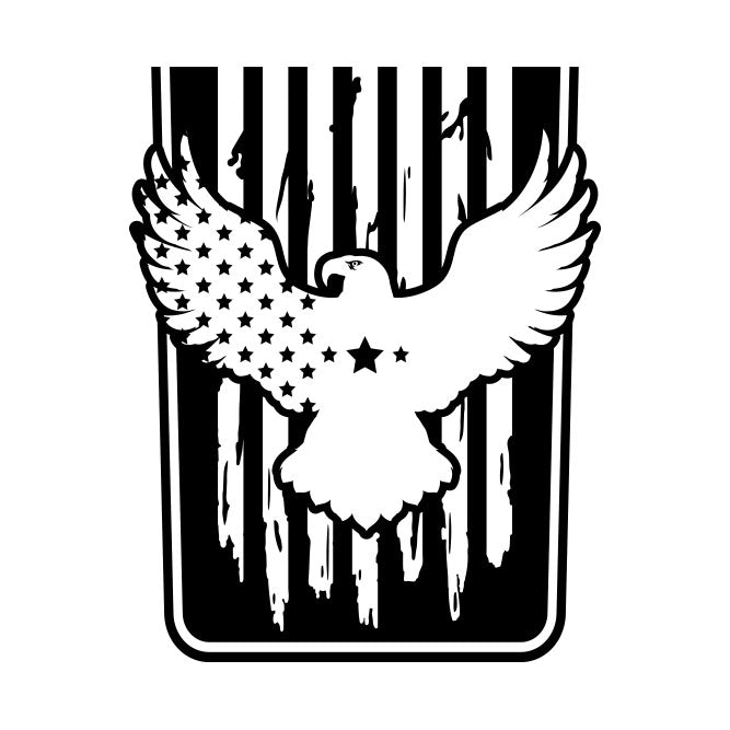 Eagle Flag Hood Blackout Graphic – Rebel Decal