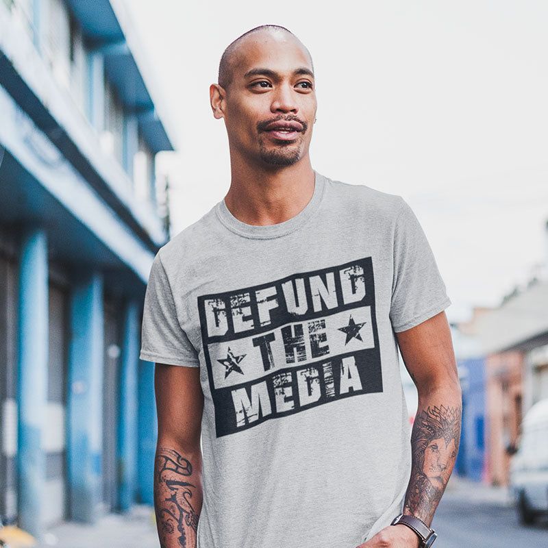 Defund the Media Men's T-Shirt – Rebel Decal