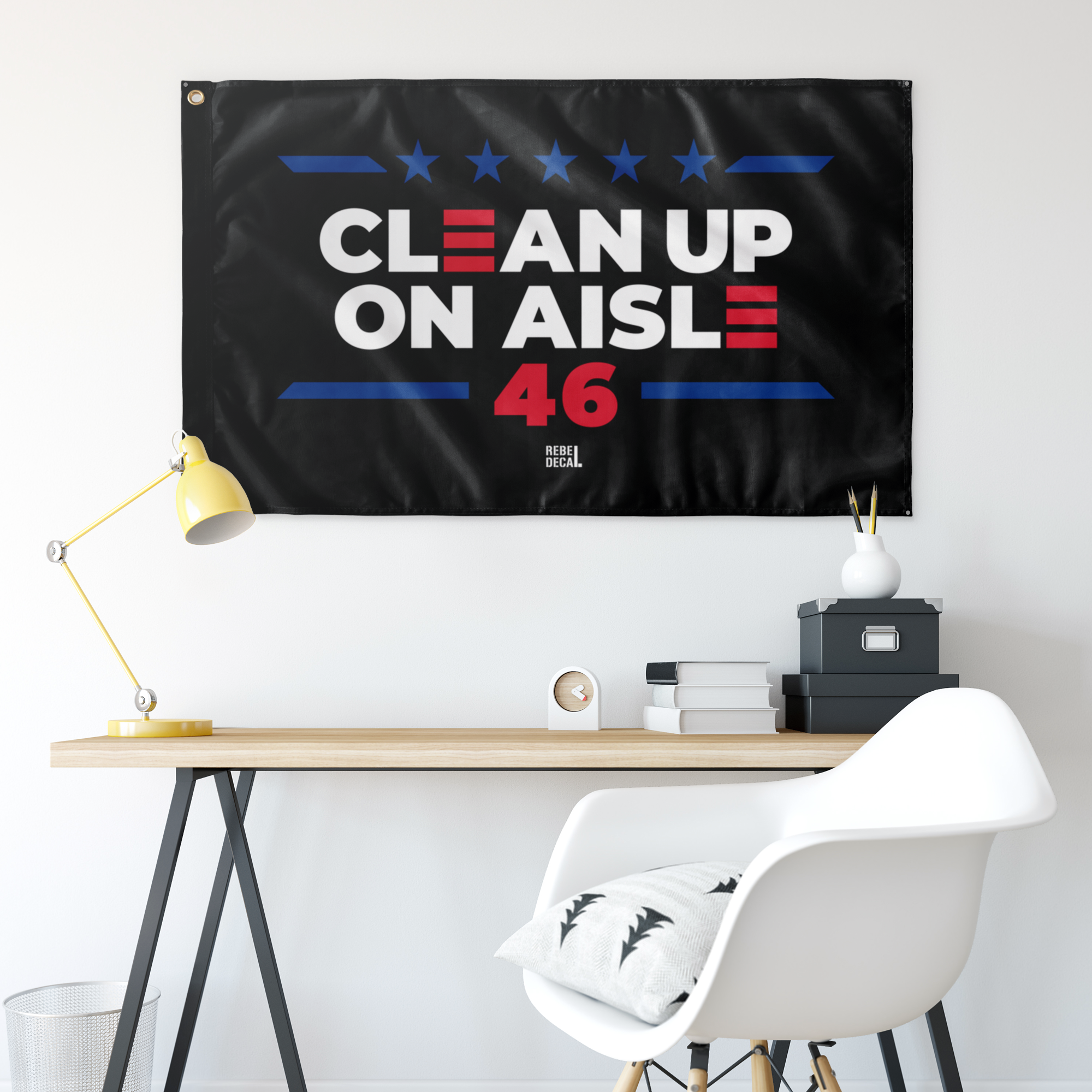 Clean Up Flag – Rebel Decal